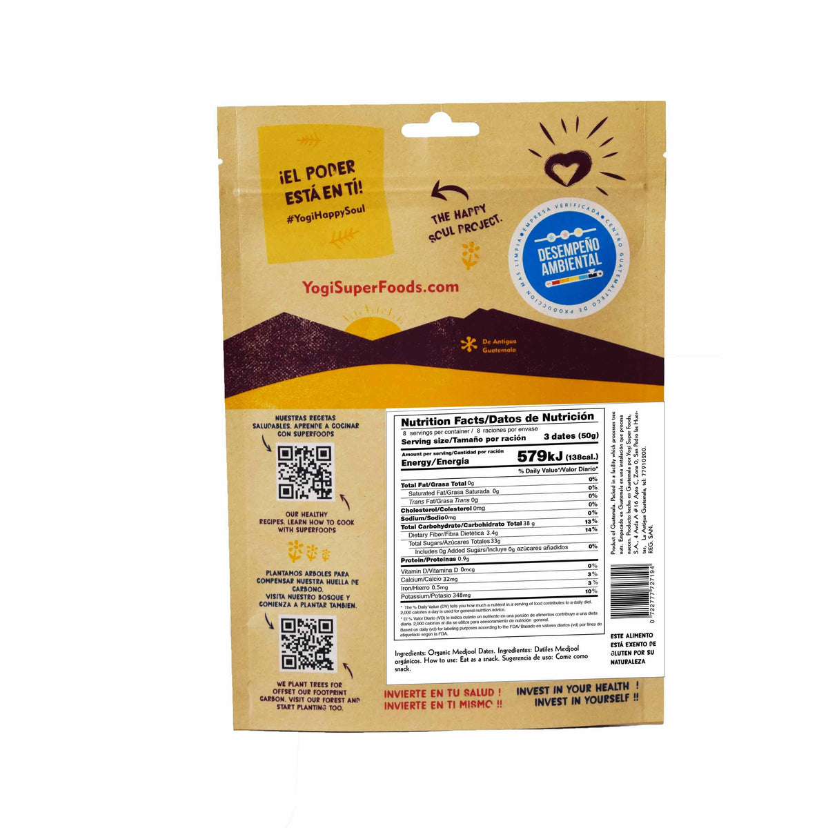 Dátiles Medjool - Orgánicos - Yogi Super Foods